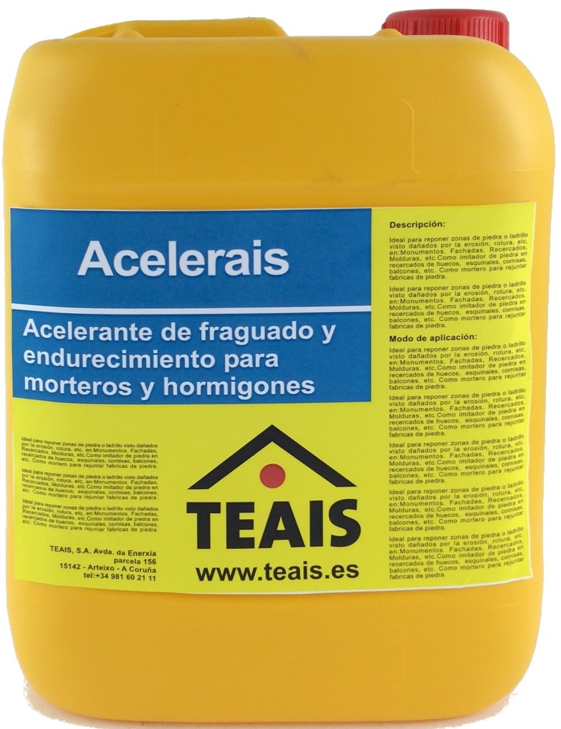 ACELERANTE DE FRAGUADO Y ENDURECIMIENTO PARA MORTEROS-ACELERAIS | TEAIS