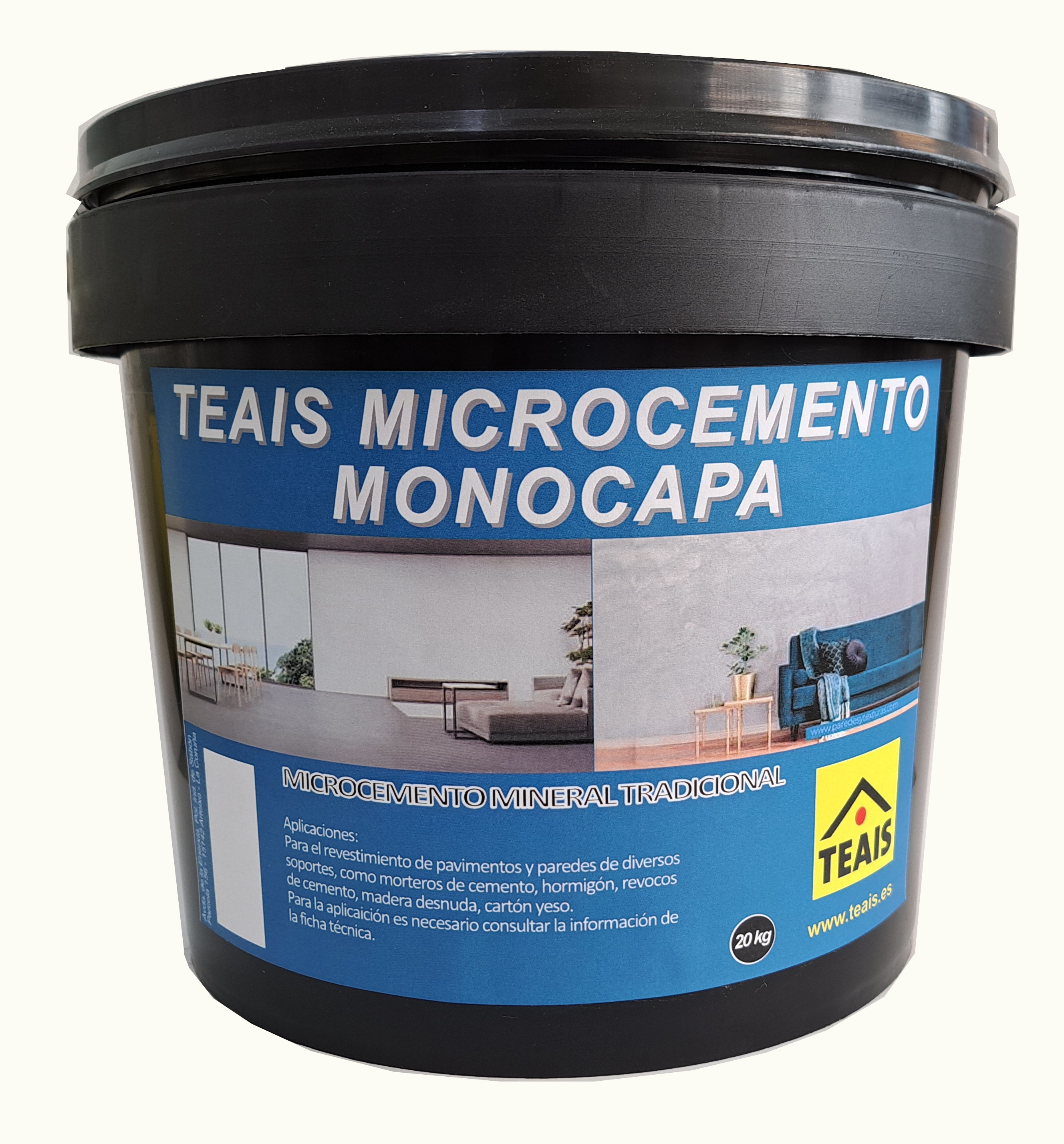 Microcemento para aplicación en una sola capa-TEAIS MICROCEMENTO MONOCAPA | TEAIS